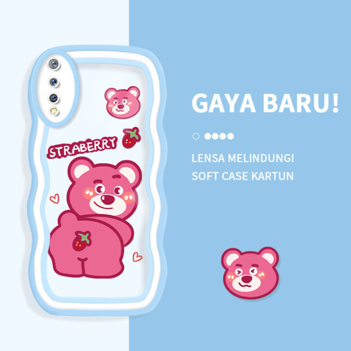 Linemond 3D Strawberry Bear design Soft phone case for VIVO S1 Pro ...