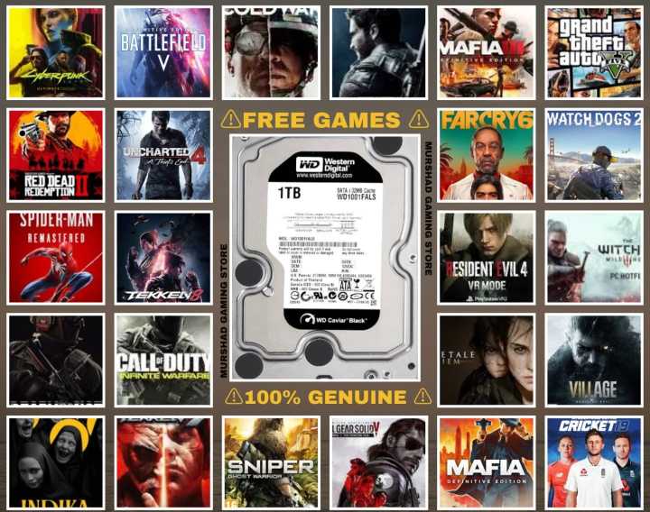 New style 500GB and 1 TB Hard Drive - Full Of Your Favourite Pc Games ...