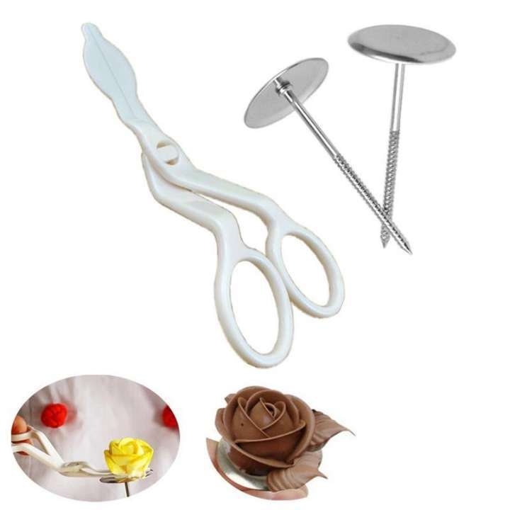Needle And Plastic Scissor Flower Lifter - White | Daraz.lk