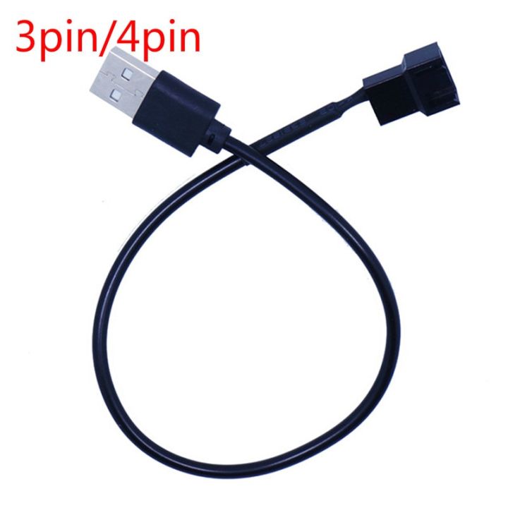 3pin Or 4pin Fan To Usb Adapter Cables 3/4 Pin Computer Pc Fan Power ...