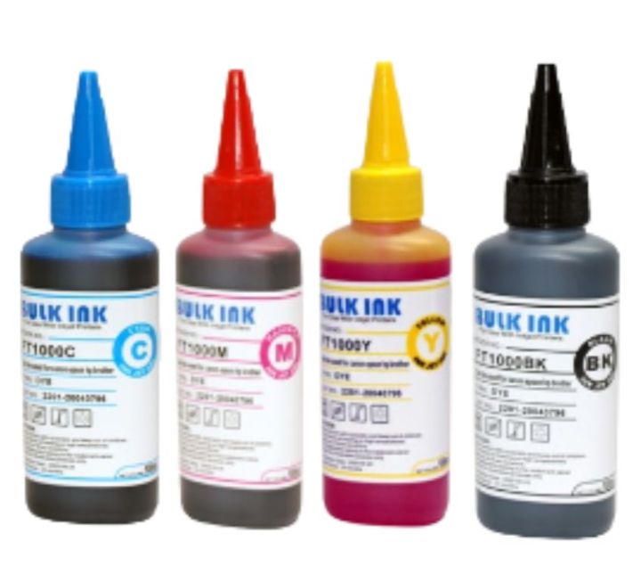 Universal Dye Ink Refill Set – 100ML (Cyan, Magenta, Yellow, Black ...