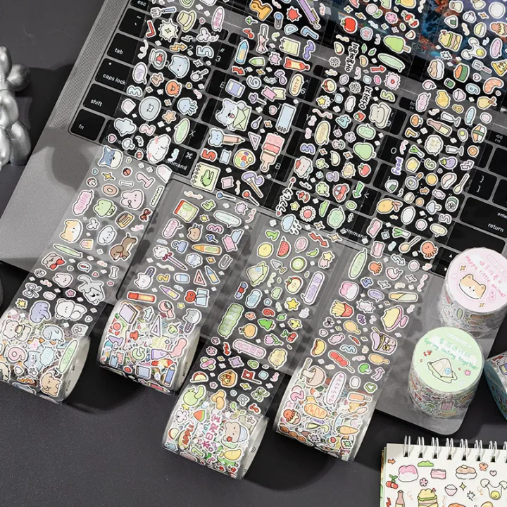 RHS Online Happy Graffiti Series Coated Paper Die Cutting Masking Tapes ...