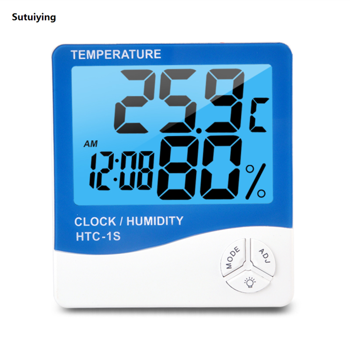 Sutuiying HTC-1 HTC-1S LCD Electronic Digital Temperature Humidity ...