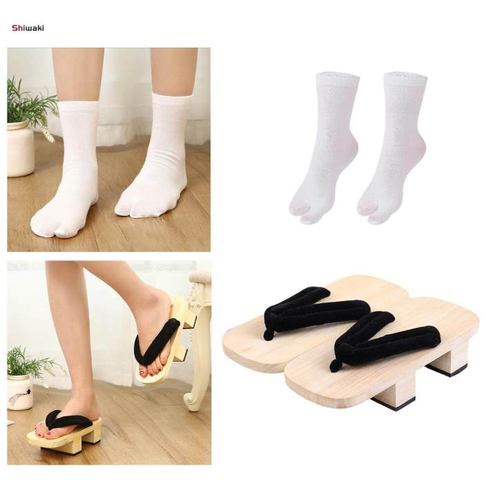 Japanese Wooden Clogs Flip Flops Casual Japan Shoes Geta for Travel 42 ...