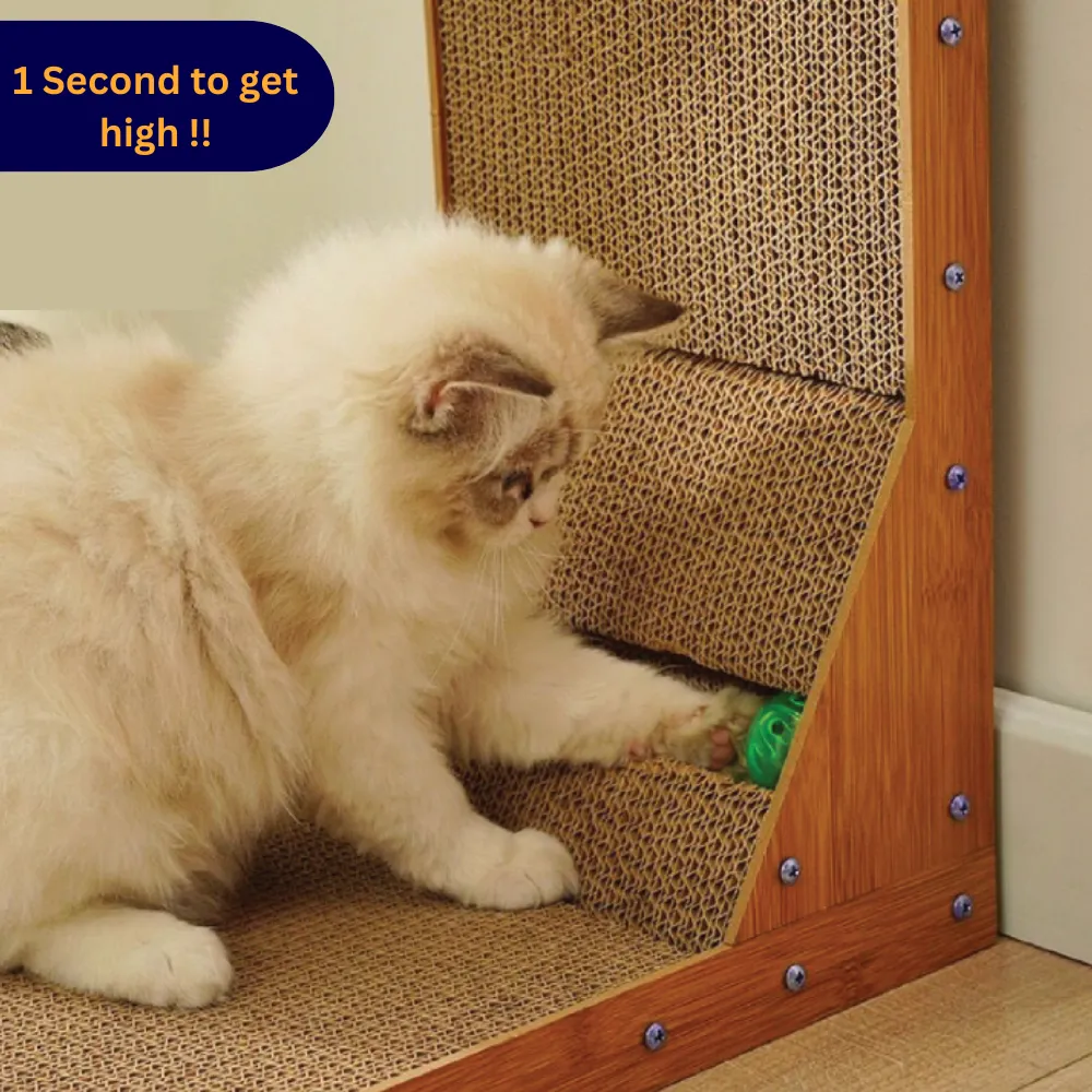 ROCKCAT 】Replaceable Large Size L-Shaped Cat Scratcher Board Cat ...