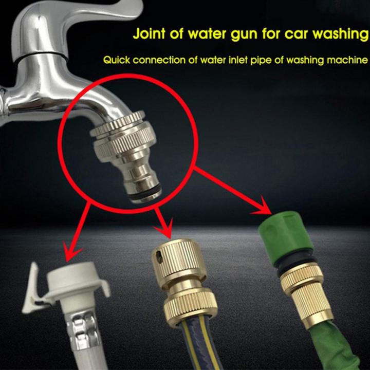 Outside Tap Connector Brass 3/4” & 1/2” Brass Adaptor Threaded Reducer ...