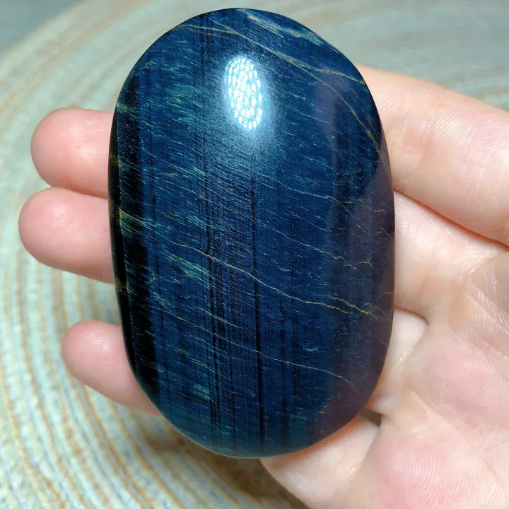 High Quality Wholesale Natural Crystal Blue Tiger Eye Plam Energy ...