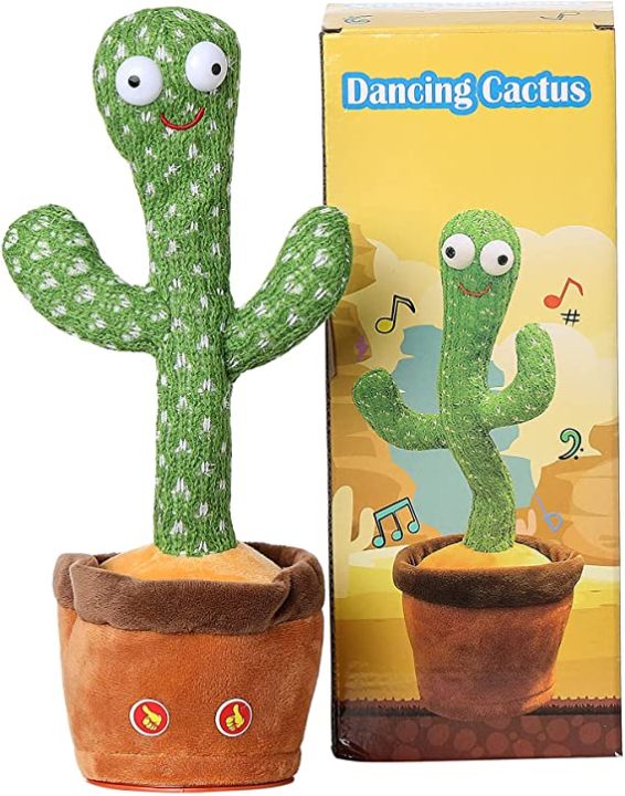 Dancing Cactus Toy - Talking, Moving & Singing Plant Plush for Baby ...