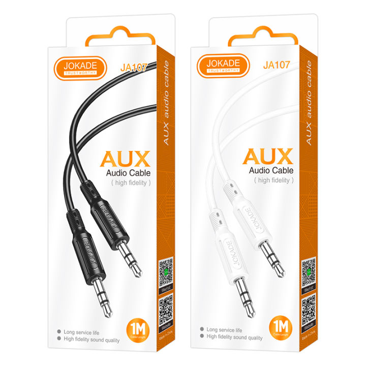 JOKADE 3.5mm Aux Wired Audio Cable 1M Transmission PVC Cable for ...