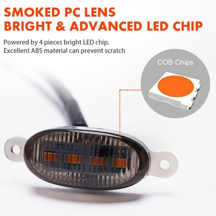 led grill lights for trucks-4 x Grille LED Lights with Harness cable ...
