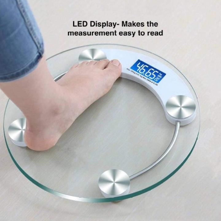 Personal Digital Weight Scale Accurate Weight Glass TYPE | Daraz.lk