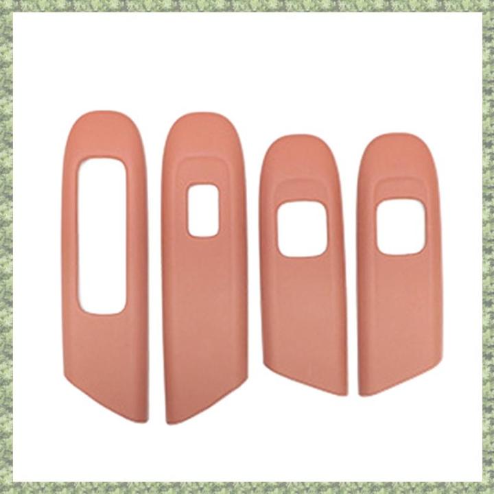 Ktteay Accessories Door Window Glass Lift Button Cover Trim Frame ...