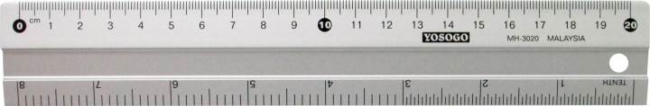 Yosogo 12" Aluminium Ruler 30 Series | Daraz.lk