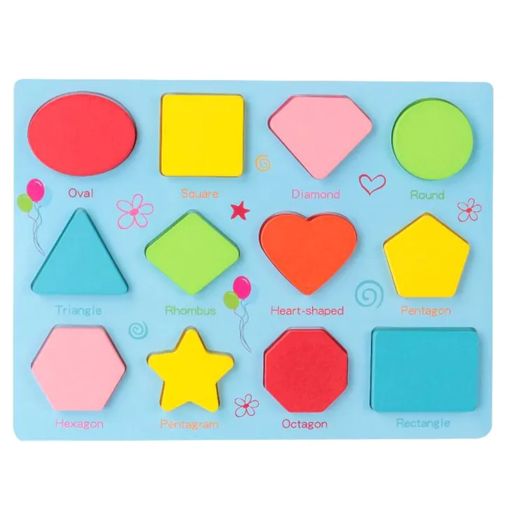 New Arrival Wooden Shapes Puzzle | Daraz.lk