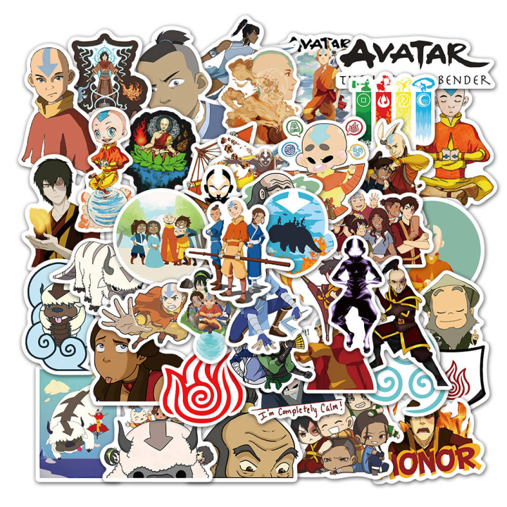 20/40/60pcs Avatar The Last Airbender Stickers Laptop Luggage ...