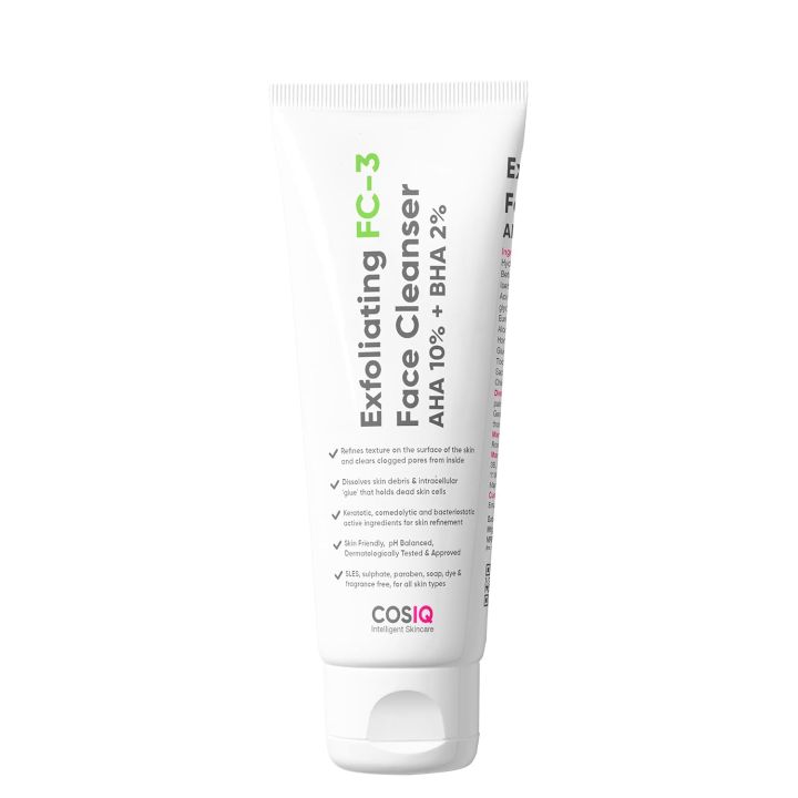 Cos-IQ Exfoliating Face Wash for Oily & Dry Skin | 2% Salicylic Acid ...