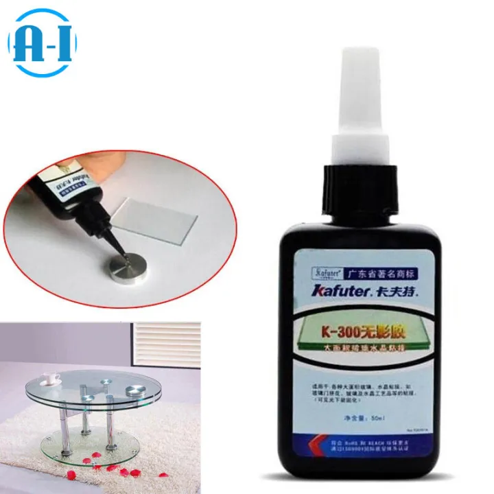 A-I 50ML K-300 UV Glue Curing Adhesive Transparent Crystal Glass ...