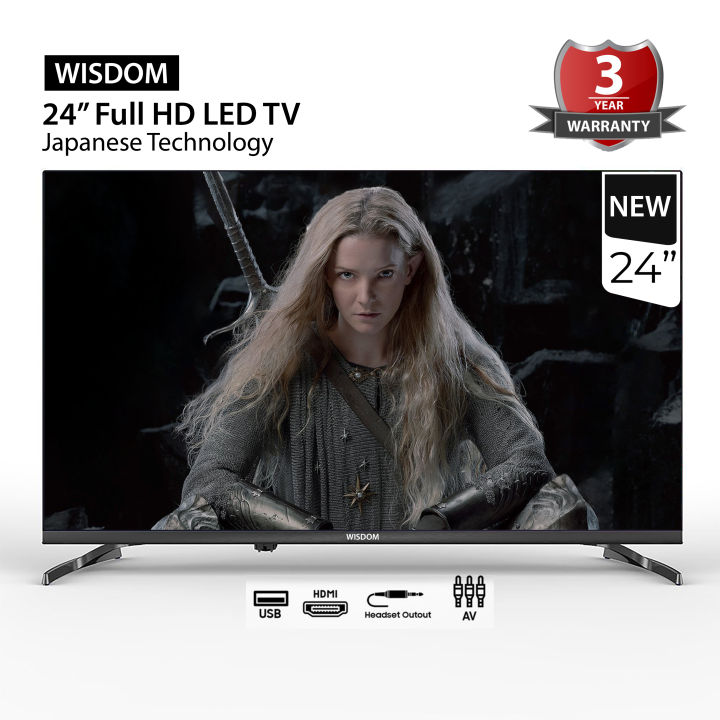 WISDOM 24 inch HD LED TV (AC & DC) | Daraz.lk