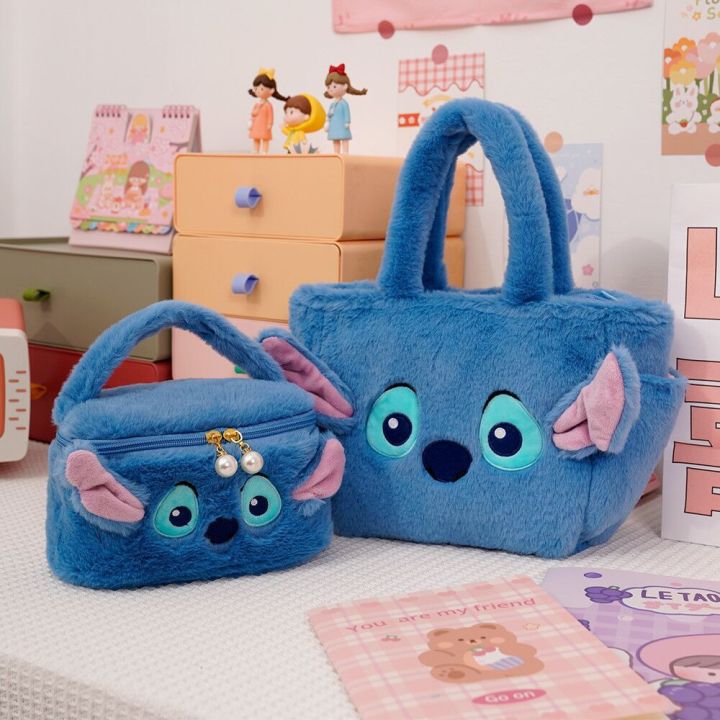 Disney Stitch Plush Handheld Bag Cute Cartoon Stitch Shoulder Bag Large ...