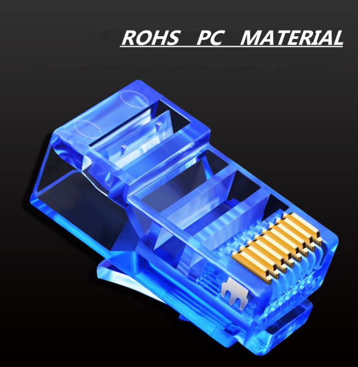 RJ45 Net Network Modular Plug Cat5 CAT5e Connector 8P8C utp Unshielded ...