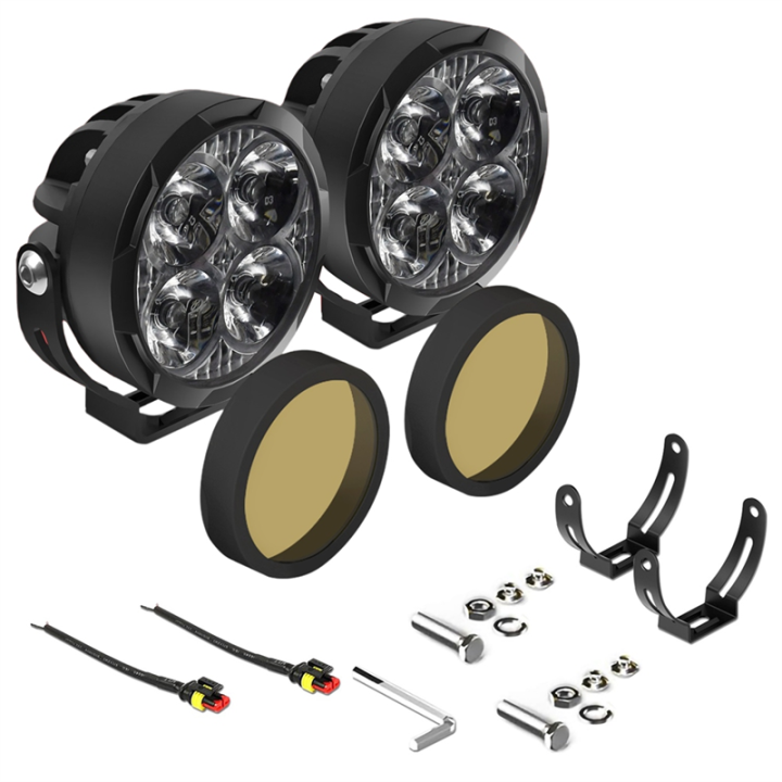 ARELENE 3 Inch 90W LED Pods Cube with Amber Covers, Fog Light Pods LED ...