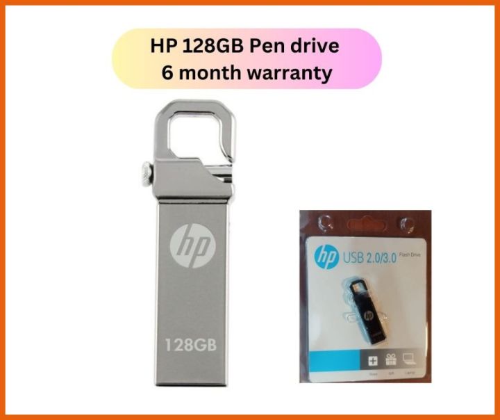 HP 128GB Pen drive - 6 month warranty, 128GB Flash Drive USB 2.0/3.0 ...