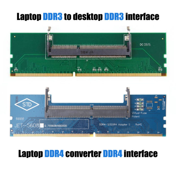 Ddr3 Ddr4 Ddr5 Laptop To Desktop Memory Adapter Card So Dimm To Pc Dimm