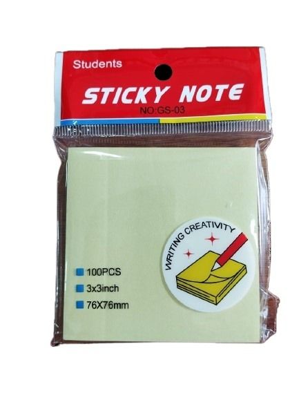 Yellow sticky notes 3*3 inches | Daraz.lk