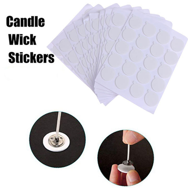 New 100 Candle Wick Stickers Double-sided Adhesive Dots for Candle ...