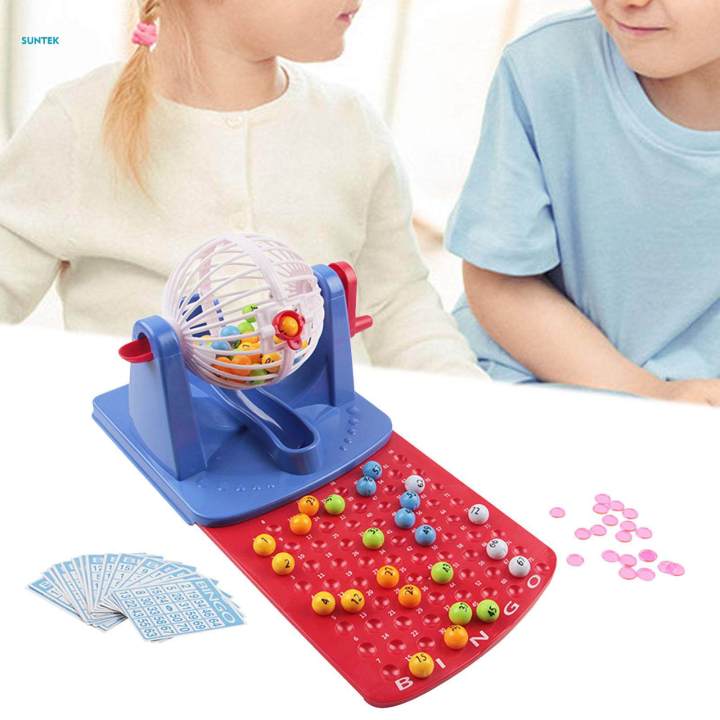 Traditional Bingo Lotto Game Bingo Set with Bingo Cage for Birthday ...