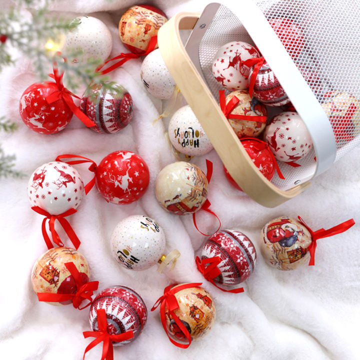 Merry Balls Tree Ornaments Xmas Hanging Tree Pendants Home Party Decor ...