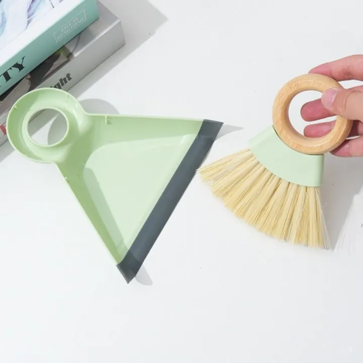 Small Sweeper Soft Brush Mini Broom Dustpan Set Hanging Household ...