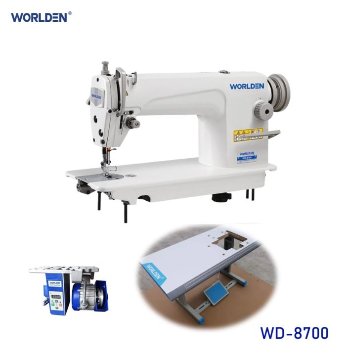 Single Needle Lockstitch High Speed Sewing Machine with Servo motor ...