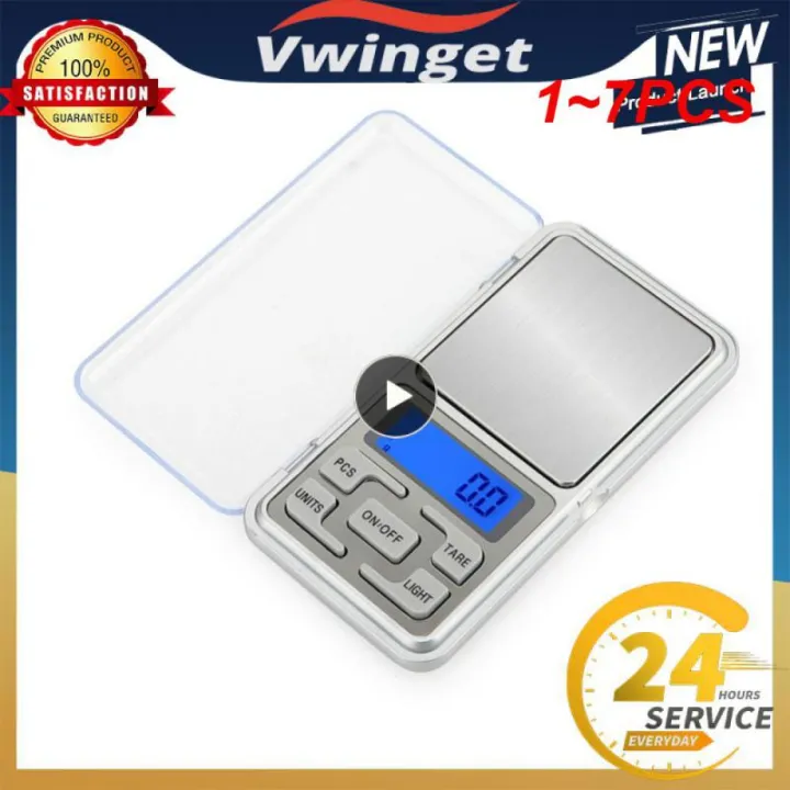 1~7PCS High Precision Digital Scale Mini Pocket Scale for Jewelry ...
