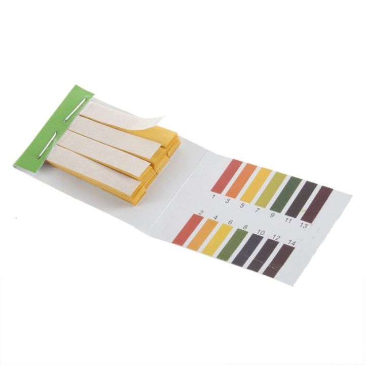 80 Strips Full pH 1-14 Test Indicator Litmus Paper Water Soil Testing ...