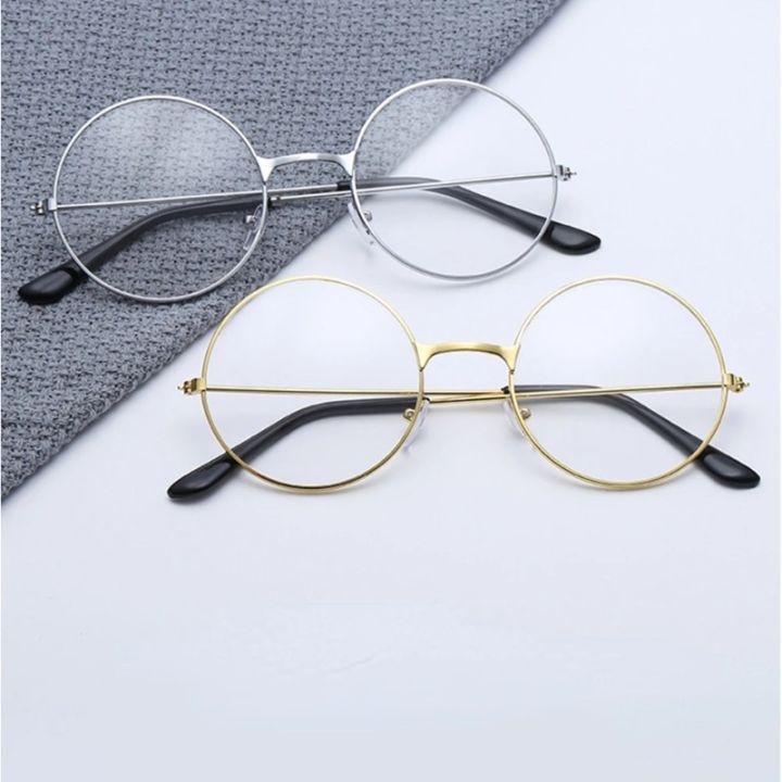 New Fashion Circular Retro Plain Eyeglasses Women Men Vintage Retro ...