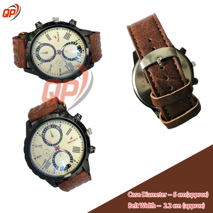 QP Men's Classic Stainless Steel Watch,Fast Track Men's Business Casual ...
