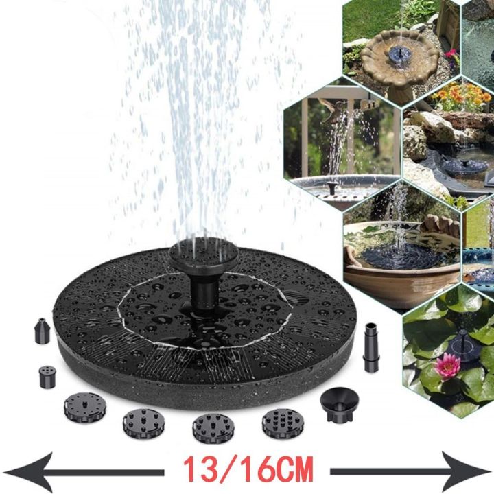 Outdoor Garden Pool Decor Floating Water Mini Water Fountain Solar ...