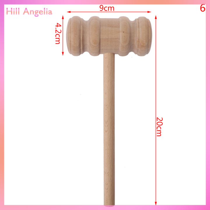 【Miga Plaza】[Hill Angelia] 1pc Leather Wooden Hammer Toy Crab Lobster ...