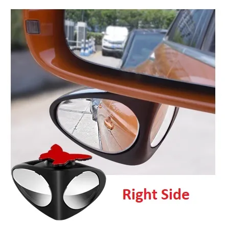 Car Blind Spot Mirror Wide Angle Mirror 360 Rotation Adjustable Convex ...