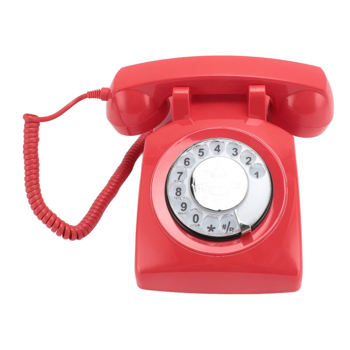 Vintage Rotary Phone Decorative 1960s Style Versatile Corded Retro Dial ...