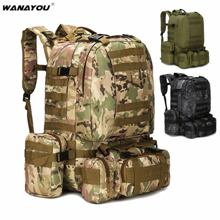 Tactical Backpack,Men Molle Outdoor Sport Travel Bag,Hiking Climbing ...