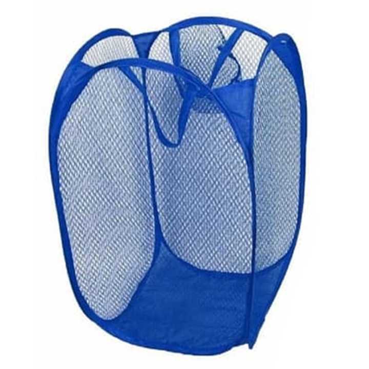 Laundry Basket FOLDABLE Net Dustpin, Laundry Bag Pop Up Mesh Washing ...
