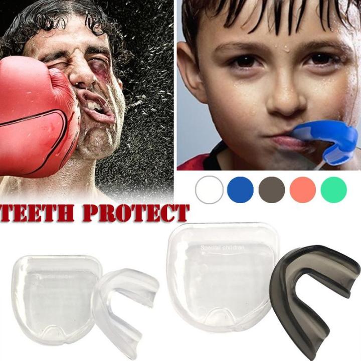 Sport Mouth Guard Teeth Protector Kids Adults Mouthguard Tooth Brace ...