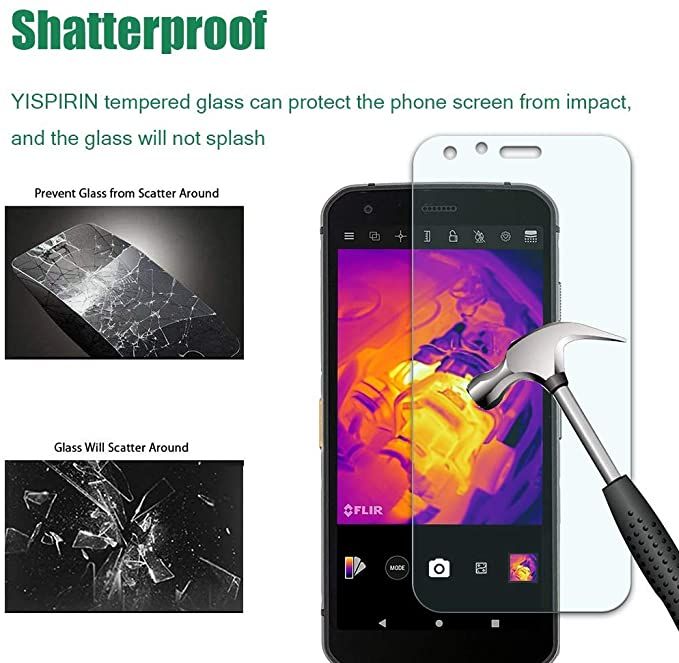 For Cat S62 Glass Phone Front Screen Protector Film 9H Tempered Glass ...