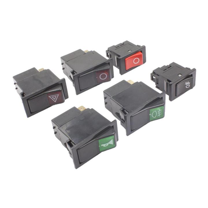 【Number 16】 Auto light Engine Stop Fan Rocker Switch ON-OFF Car styling ...