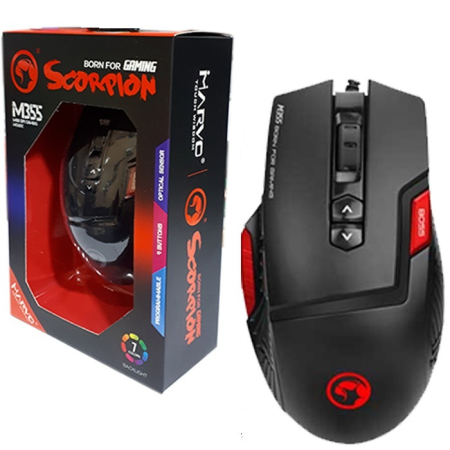 Marvo scorpion M355 RGB gaming mouse with thumb rest | Daraz.lk