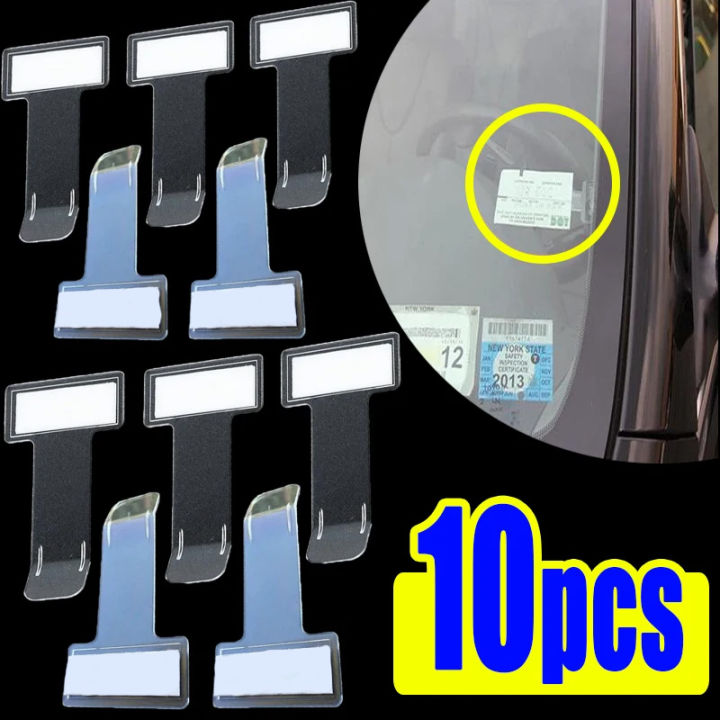 Parking Ticket Holder Windshield Sticker Pass Card Tickets Clip Car ...