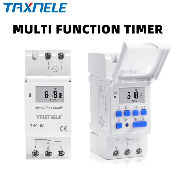 thc15a 7 Days Programmable Digital Timer Switch Relay Control 220V 230V 6A 10A 16A 20A 25A 30A ...