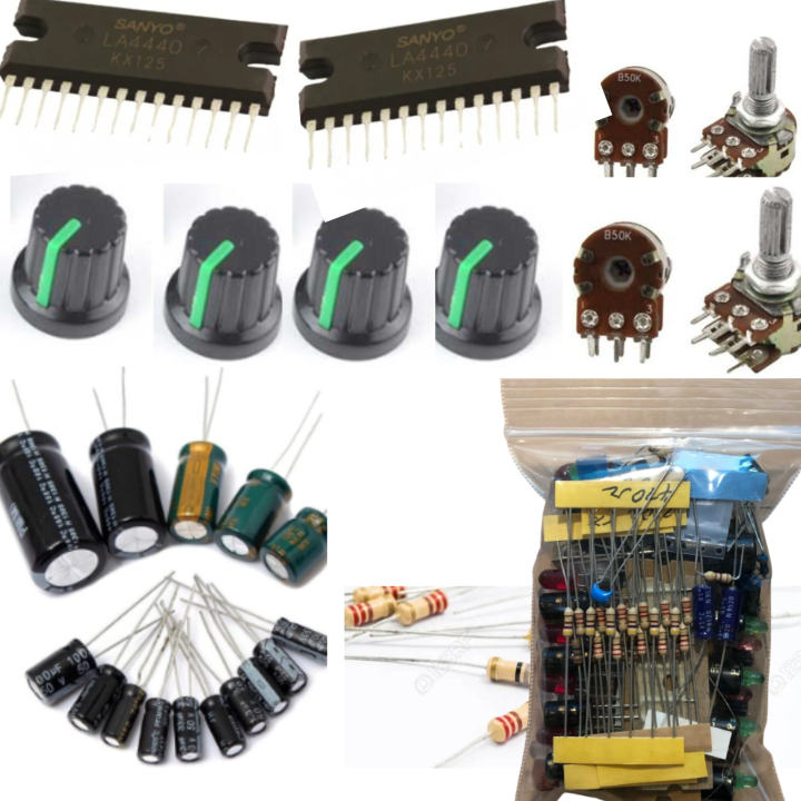 LA4440 IC 40W(20W+20W) Stereo Amplifier sound level indicator LB1405 ...